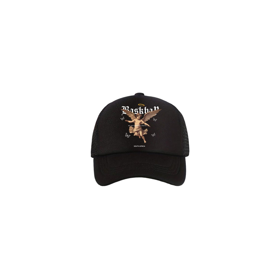 BASKBAY ANGEL WINGS PRINT MESH TRUCKER